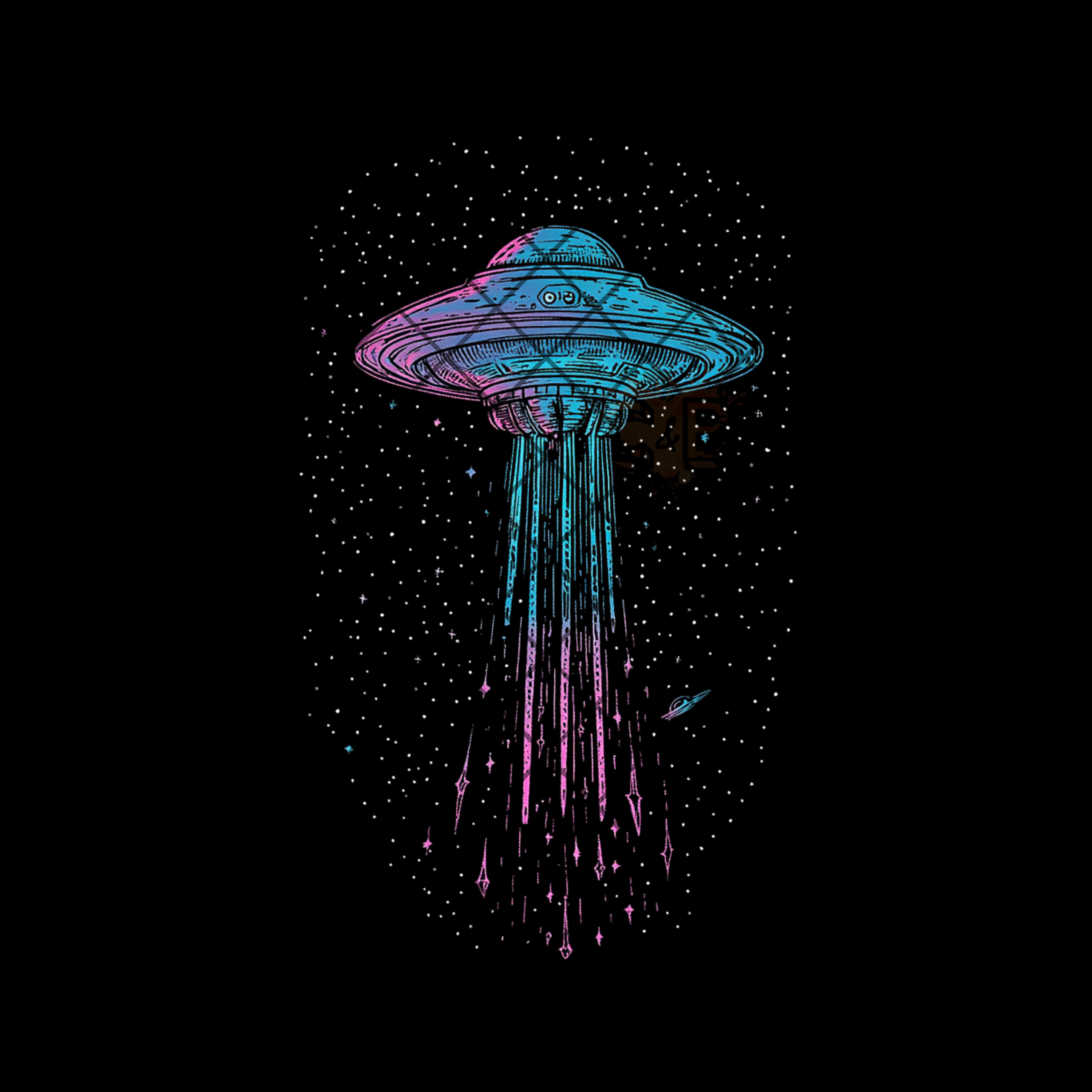 Comic spaceship PNG – C&B Drip